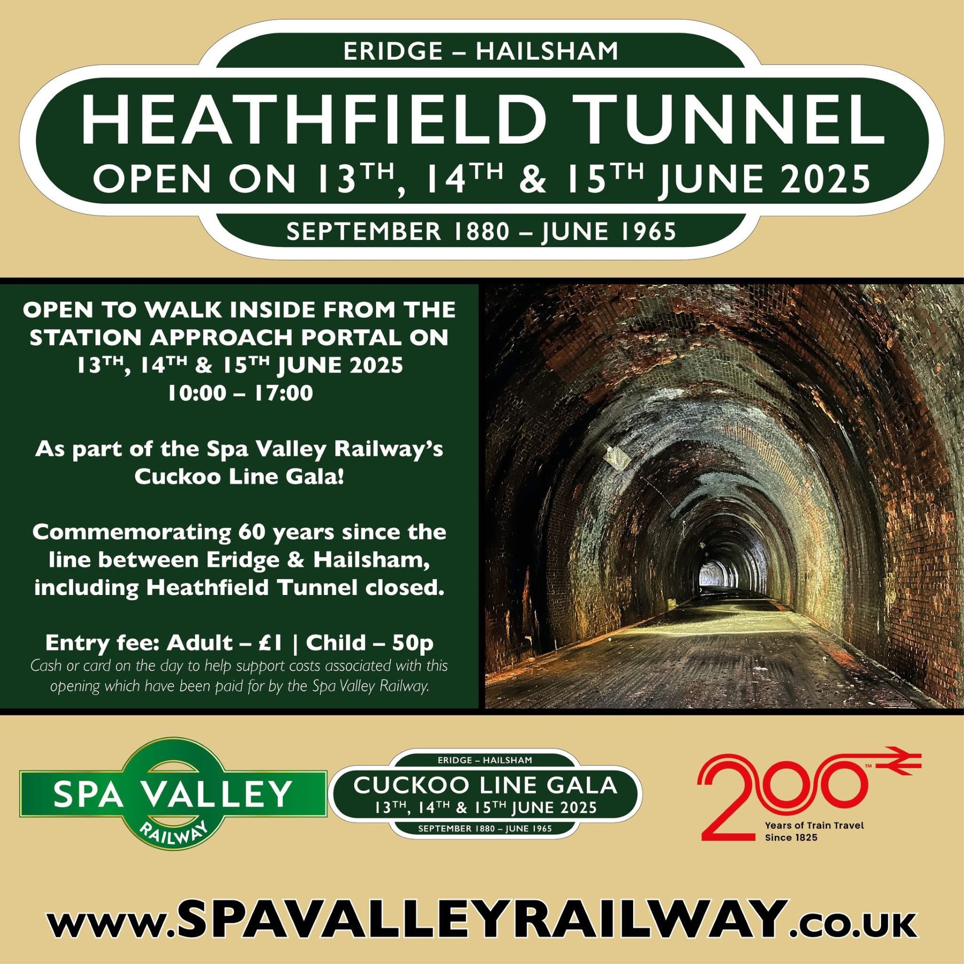 Cuckoo Line Gala - Heathfield Tunnel Opening!! - Heathfield Chamber of ...